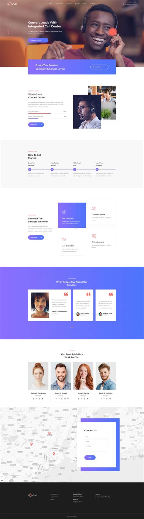 template created especially for customer services and telemarketing