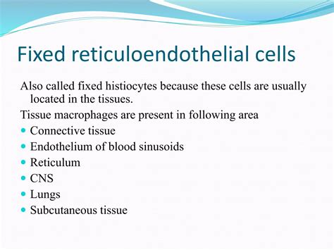 9 Reticuloendothelial Cells Pptx