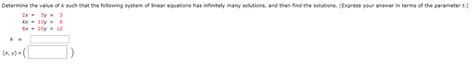 Solved Determine The Value Of K Such That The Following Chegg