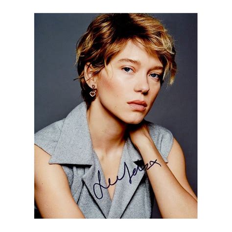 Autographe Seydoux Léa Vente Photo Dédicacée Seydoux Léa All