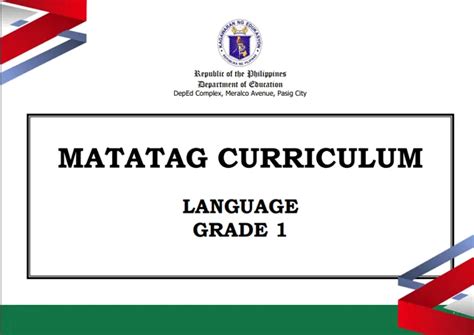 Deped K To 12 Matatag Curriculum Guides