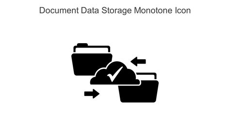 Document Data Storage Monotone Icon In Powerpoint Pptx Png And Editable Eps Format Ppt Example