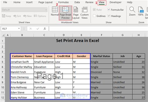 How To Set Print Area In Excel 5 Methods Exceldemy