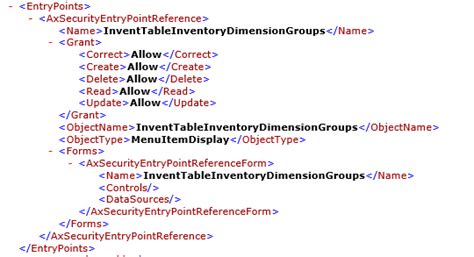 Export Customized Security Data From D365fo To Xml Through X