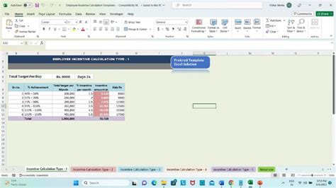 Employee Incentive Calculation Templates In Excel High Quality Excel Pdf Word Templates
