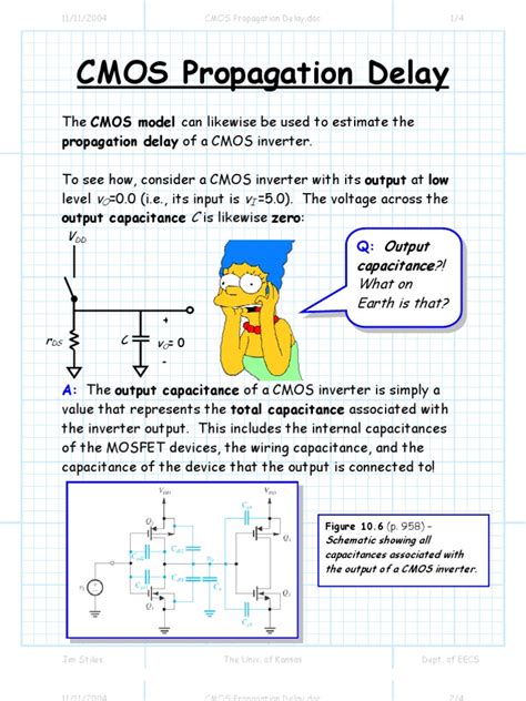 Cmos Propagation Delay Cmos Mosfet