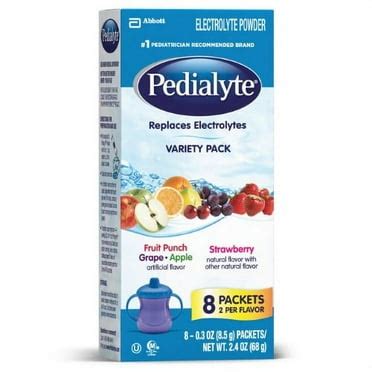 Pedialyte Electrolyte Powder Strawberry Lemonade 6 Ct