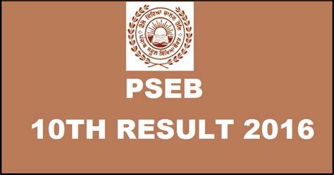 PSEB Ac In PSEB Th Result With Marks Analysis Declared Punjab Board Matric Results