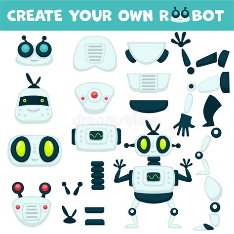 Robot Android Character Futuristic Cyborg Artificial Intelligence Mascot Poses For Animation