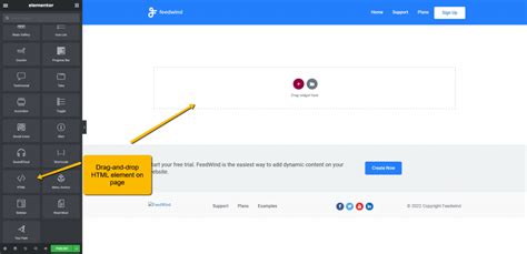 Steps To Add Widgets To Wordpress Via Elementor Feedwind