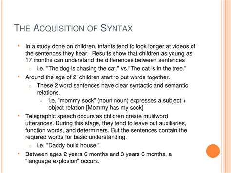 Ppt Chapter 8 Language Acquisition Powerpoint Presentation Free Download Id 5644411