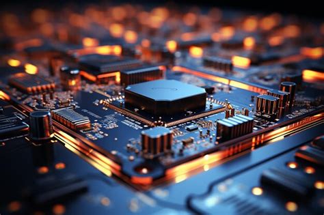 Premium Ai Image Interconnected Circuits On Electronic Board