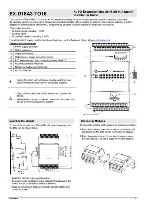 unitronics ex d16a3 to16