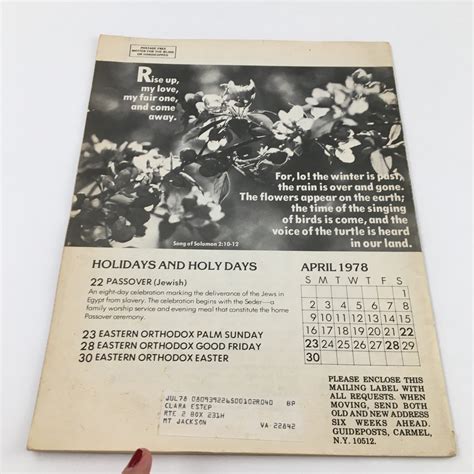 Guideposts Magazine April 1978 Evie Tornquist Christian Singer Was Fam