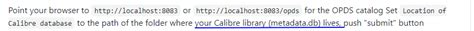 Calibre Web Did Not Accept The Location Of Calibre Database · Issue