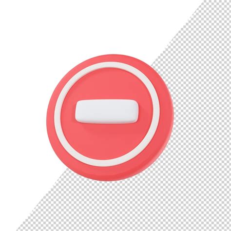 Premium Psd 3d Rendering Prohibition Sign Red Design
