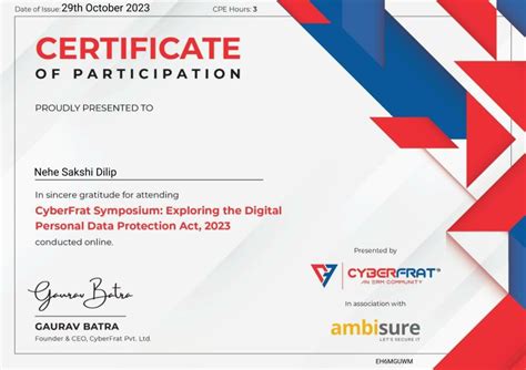 sakshi nehe on linkedin iaspire100 dataprotection certification