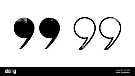 Quote Icon Set Quotation Mark Symbol Stock Vector Image And Art Alamy