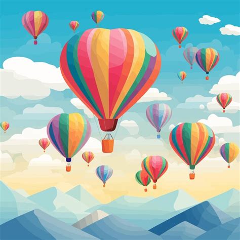 Premium Vector Colorfulballoonsflyingupvectorillustrated