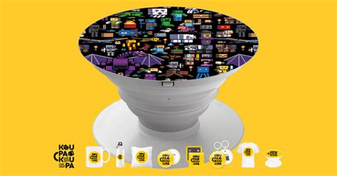 Minecraft Characters Pop Socket Λευκό Popsockets Minecraft Minecraft Characters