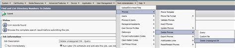 Bulk Delete Directory Numbers Cisco Community