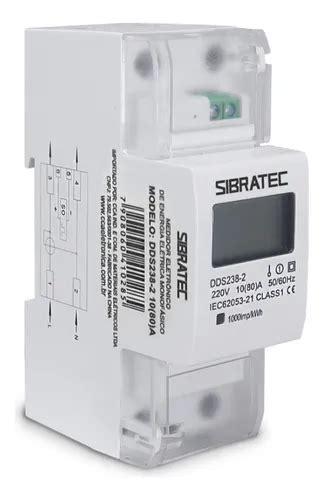 medidor de energia kwh monofásico medição direta até 80a