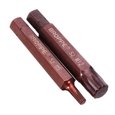 Broppe 5pcs M5 M12 75mm Magnetic Star Screwdriver Vicedeal