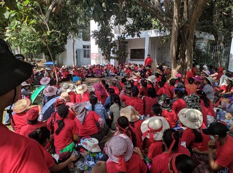 တိုင်ရီစက်ရုံအလုပ်သမားများ ရန်ကုန်ဝန်ကြီးချုပ်နှင့် တွေ့ခွင့်ရရန် စောင့်ဆိုင်းနေ