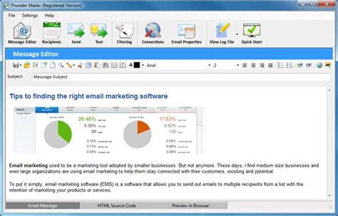 Thunder Mailer Features Thunder Mailer Mass Emailing Software
