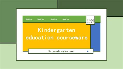 Kindergarten Powerpoint Ppt Slide Templates Free Download On Pngtree