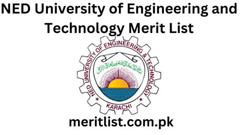 Ned University Of Engineering And Technology Merit List 2025