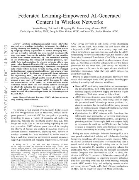 Federated Learning Empowered Ai Generated Content In Wireless Networks