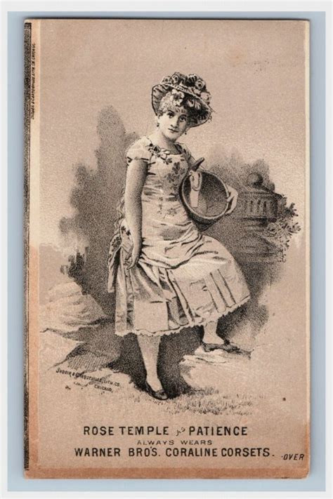 1880s S E And A W Burr Warner Bros Coraline Corsets Lovely Rose Temple