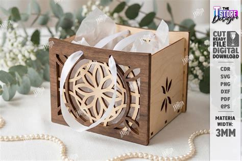 3d Mini Wooden T Boxes Laser Cut Bundle Personalized T Boxes Svg