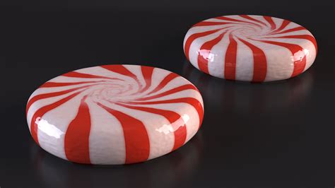 3d Red Round Candy Model Turbosquid 2209649