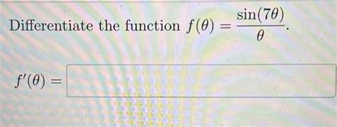 Solved f θ θsin θ Chegg com