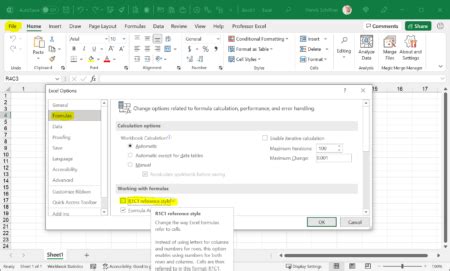 Column Headings Column Numbers Instead Of Letters