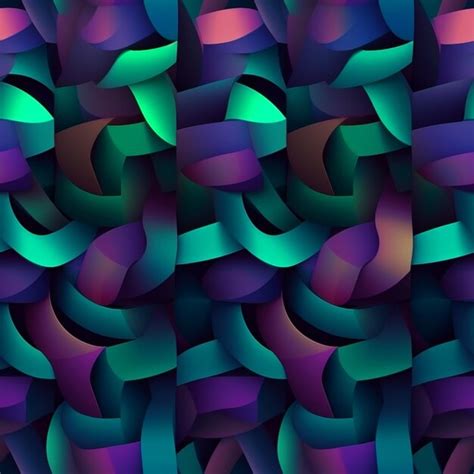 Premium Photo | A close up of a bunch of colorful ribbons on a black background generative ai