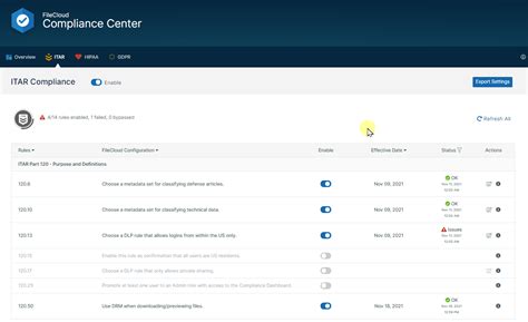 Compliance Center Filecloud Docs Server