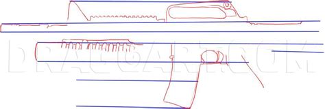 How To Draw An M16 Drawing Step By Step By Dawn Dragoart