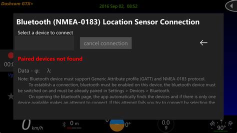 Dashcam Gtx Bluetooth Connection Interface Bluetooth Devices Must Support The General