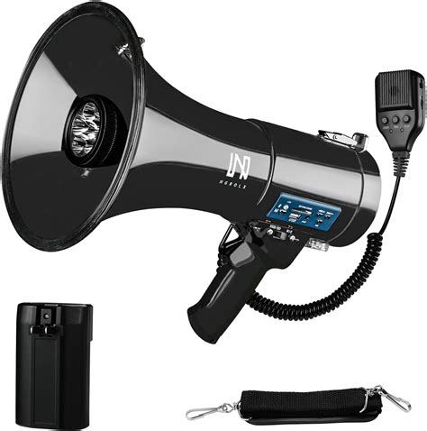 Mgrolx 50w Megaphone With Led Siren Alarm 240s Recording