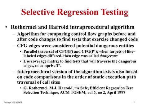 Ppt Regression Test Selection For Java Software Powerpoint