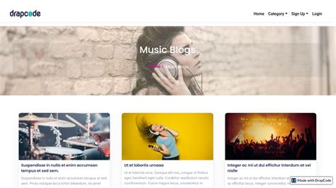 Blog Template Visual Development Platform Drapcode