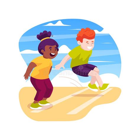 Jumping Forward Isolated Cartoon Vector Illustration Stock Vector Illustration Of Milestone