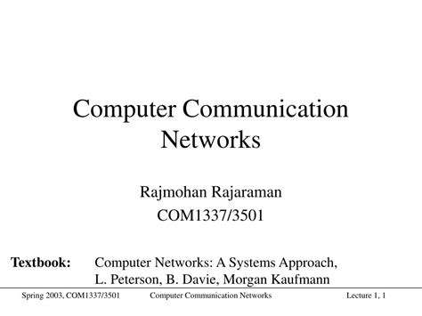 Ppt Computer Communication Networks Powerpoint Presentation Free
