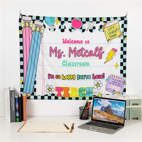 Personalized Welcome To My Classroom Banner Custom Teacher Name