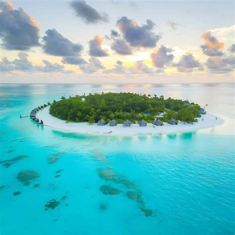 Maldives Island Photo Premium Ai Generated Image