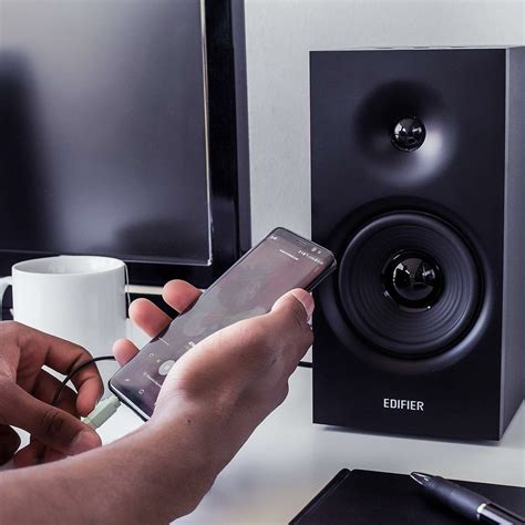 Edifier R1080BT Active Bluetooth Bookshelf Speaker Set Black Falcon Computers