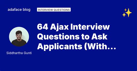 64 Ajax Interview Questions Adaface